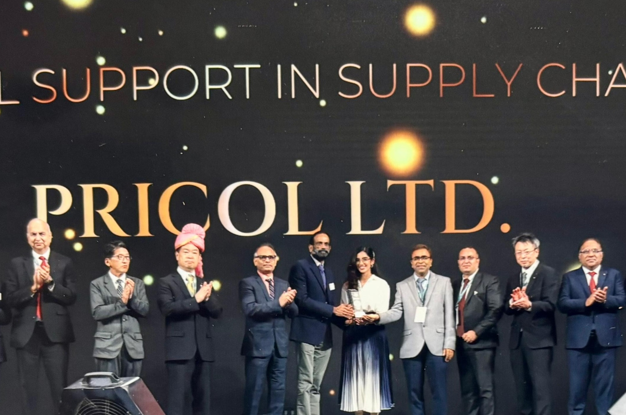 Special Support In Supply Chain Award From Suzuki Motorcycle India Limited - Pricol